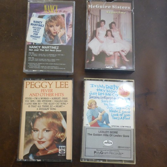 Vintage | Media | 4 Vtg Cassette Tapes Nancy Martinez Mcguire Sisters ...